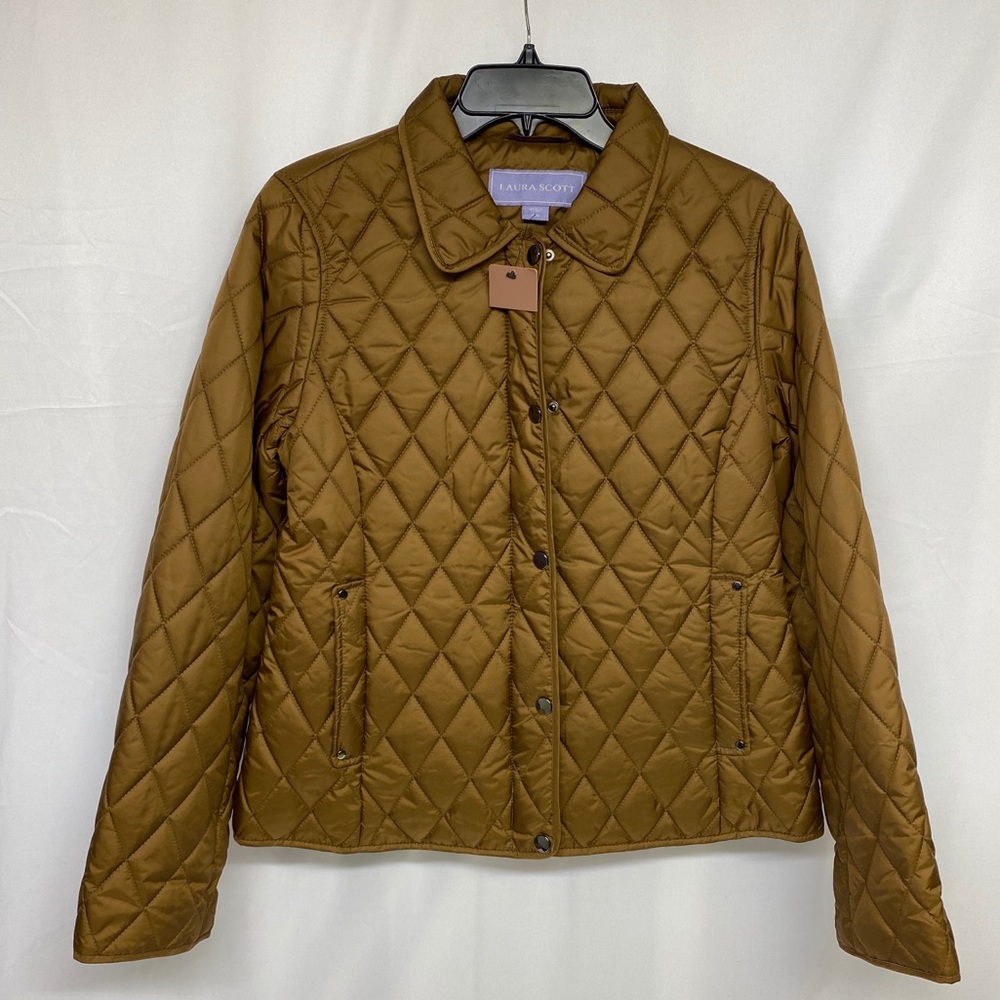 Laura Scott Quilted Jacket Nwt - Gem